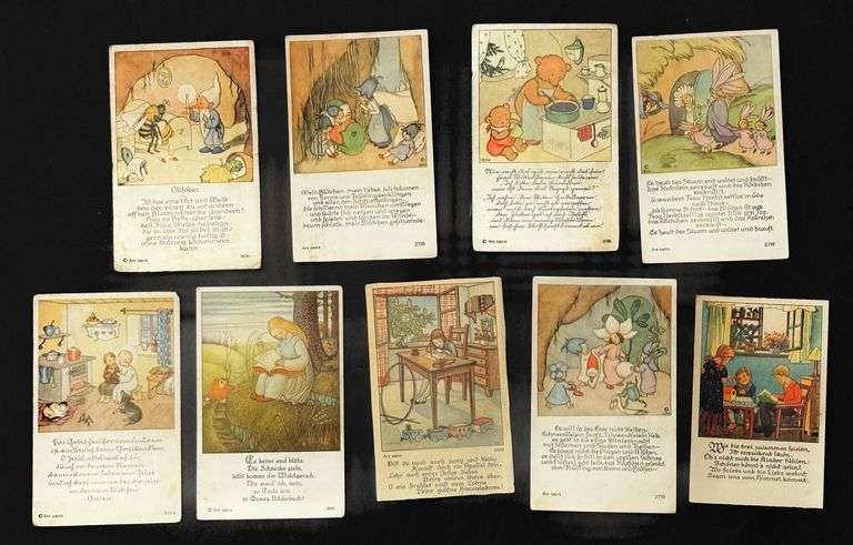 (9) Antique German Prayer Devotional Cards - Kraft Auction Service, LLC