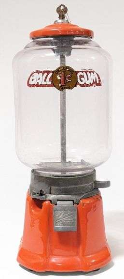 1930's Northwestern 33 1 Cent Gumball Machine - Kraft Auction Service, LLC