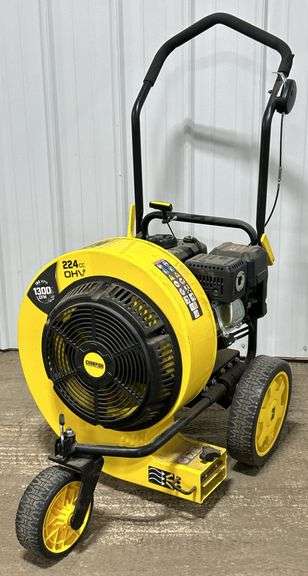 (CV) Champion 1300 CFM Walk Behind Gas Leaf Blower - Kraft Auction ...