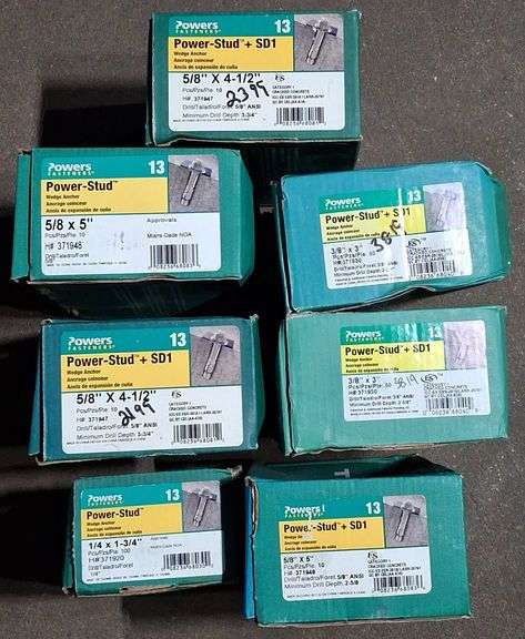 (D) Power Fasteners Power-Stud & Power-Stud+ SD1 Wedge Anchors - Kraft ...
