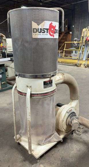 JET Dust Collector With Dust Dog V-Weave Filter - Kraft Auction Service ...