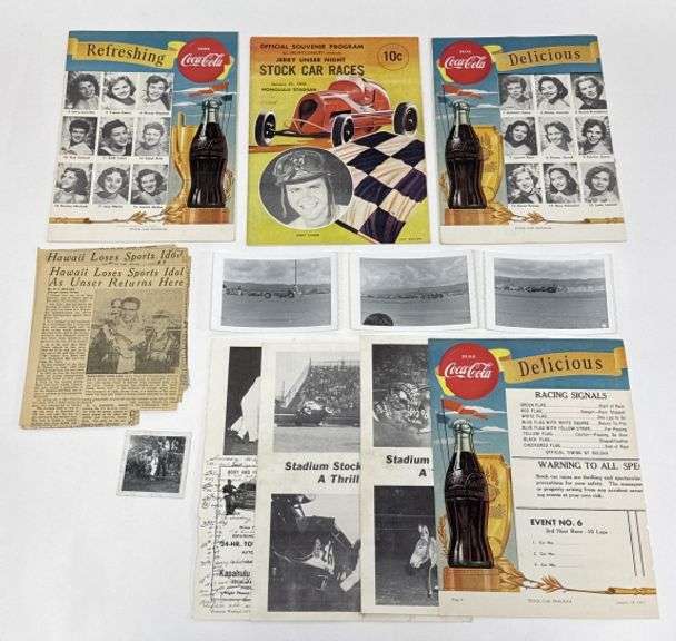 Jerry Unser Hawaii Race Programs / Photos & More - Kraft Auction ...