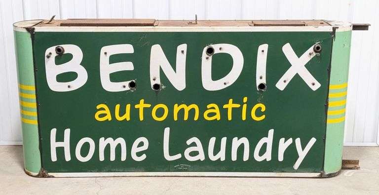 Vintage DSP Bendix Automatic Home Laundry Sign - Kraft Auction Service, LLC