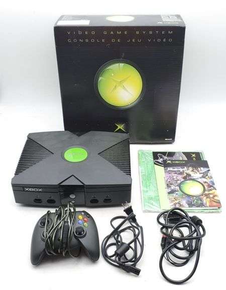 Microsoft XBox Video Game System Original Console - Kraft Auction ...