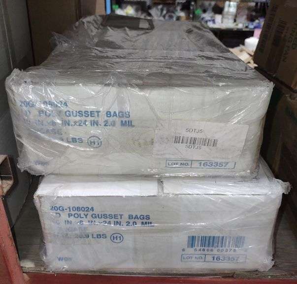 Poly Gusset Bags *(Bidding 1xqty)* - Kraft Auction Service, LLC