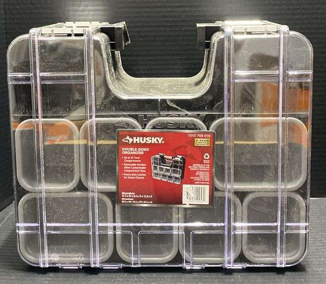 (EZ) Husky 33 Compartment Adjustable Double Sided Tool Storage ...