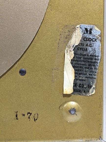 Restored Pam Sinclair Dino Lighted Clock - Kraft Auction Service, LLC
