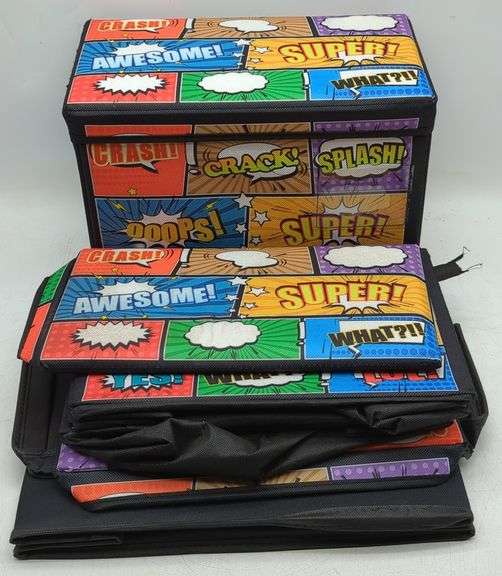 (JT) Leffis Comic Book Storage , Foldable Cloth w/ Cover. 14 x 8 x 10 ...