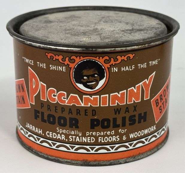 Vintage Piccaninny Floor Polish Tin Can - Kraft Auction Service, LLC
