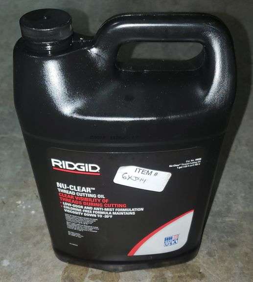 Ridged NU-Clear Thread Cutting Oil - Kraft Auction Service, LLC
