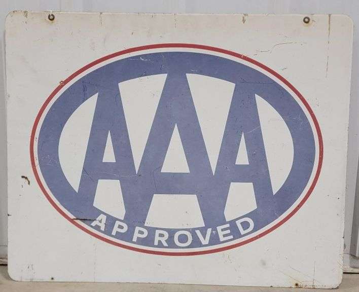 Vintage DST AAA Approved Advertising Sign - Kraft Auction Service, LLC