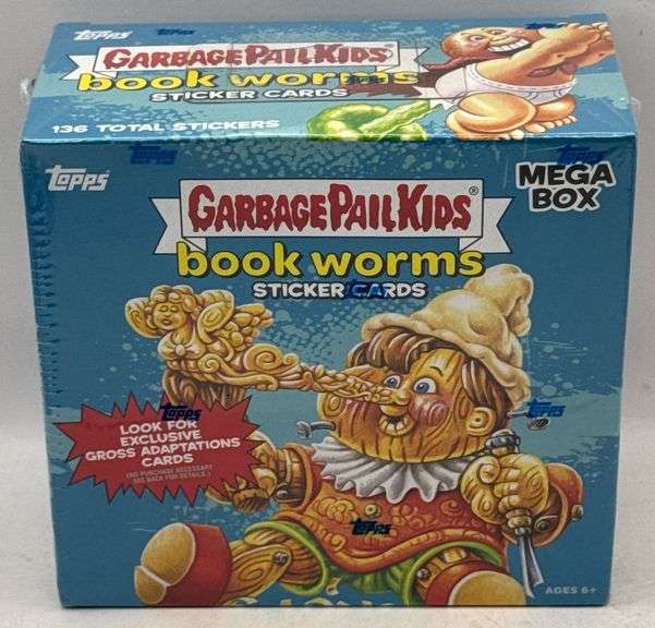 (MC) Topps Garbage Pail Kids Book Worm Mega Blister Box - Kraft Auction ...