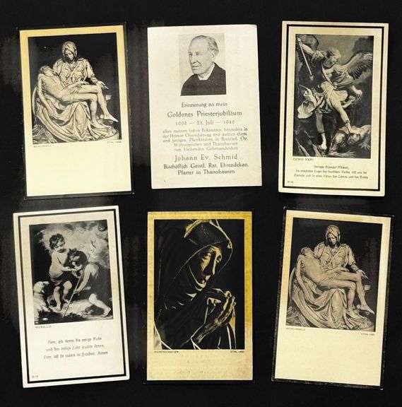 (6) German 1947-1956 Death Cards - Kraft Auction Service, LLC