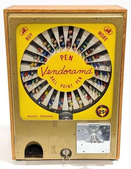 Vintage Vendorama Ball Point Pen Vending Machine - Kraft Auction ...