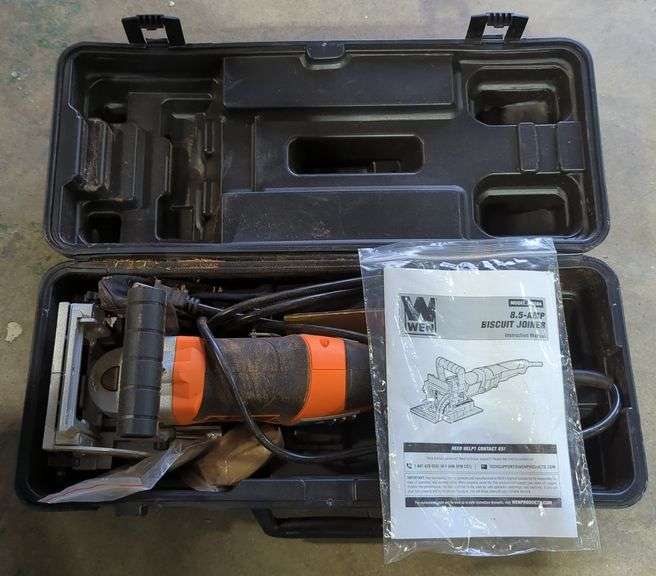 WEN 8.5 AMP Biscuit Joiner (Model JN8504) w/ Case - Kraft Auction ...