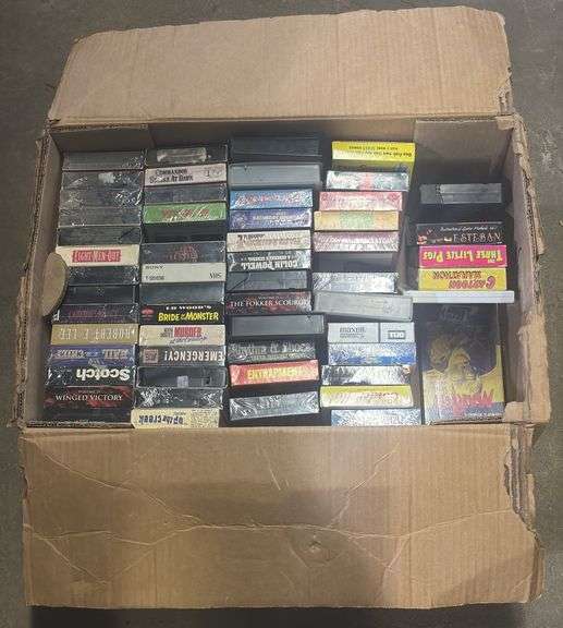 (M) Box Lot of VHS Tapes and More - Kraft Auction Service, LLC