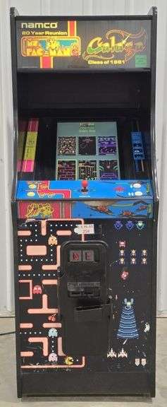 2002 Namco Ms. Pacman / Galaga Arcade Machine - Kraft Auction Service, LLC