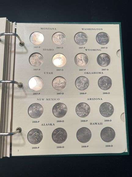 Littleton Custom Coin Album, The 50 State Commemorative Quarter Series ...