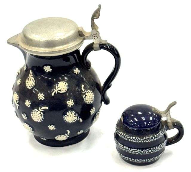 (2) Marzi & Remy and Reinhold Merkelbach Pitchers - Kraft Auction ...