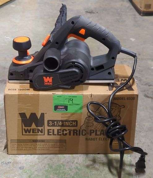 WEN 3-1/4" Electric Planer (Model 6530) w/ Box - Kraft Auction Service, LLC