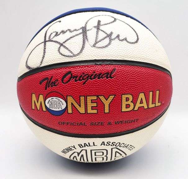 Larry Bird Autographed Money Ball Basketball - Kraft Auction Service, LLC