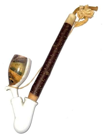 German Porcelain Hunters Pipe - Kraft Auction Service, LLC