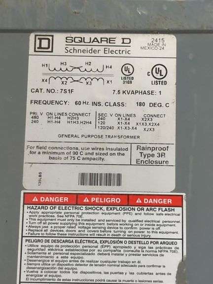 Square D Schneider Electric - Kraft Auction Service, LLC