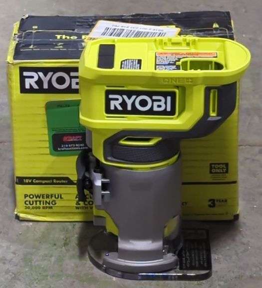 RYOBI Cordless 18 V Compact Router (Model PCL4248) w/ Box - Kraft ...
