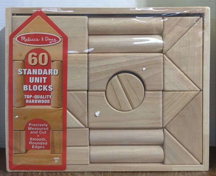 (KC) Melissa & Doug 60-Pc Standard Unit Blocks **Sealed Box** - Kraft Auction Service, LLC