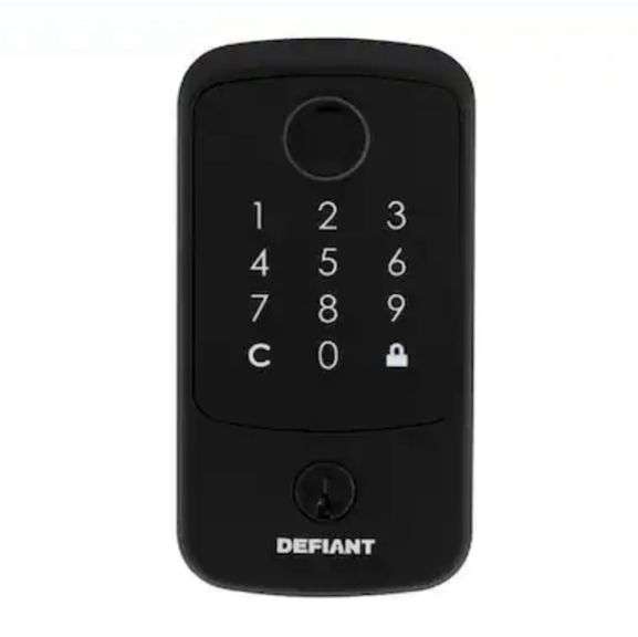 (EZ) Defiant Fingerprint Electric Smart Lock Deadbolt - Kraft Auction ...