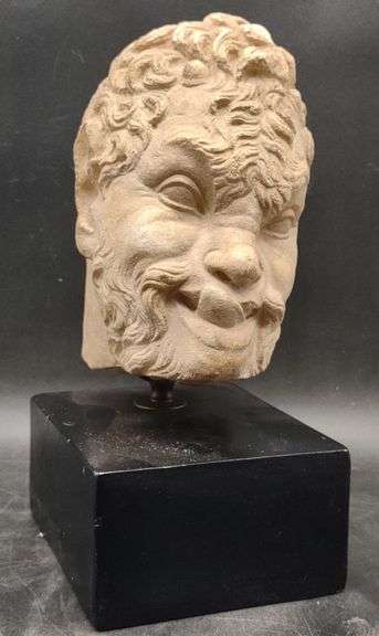 (T) Hellenistic Style Satyr Bust - Kraft Auction Service, LLC