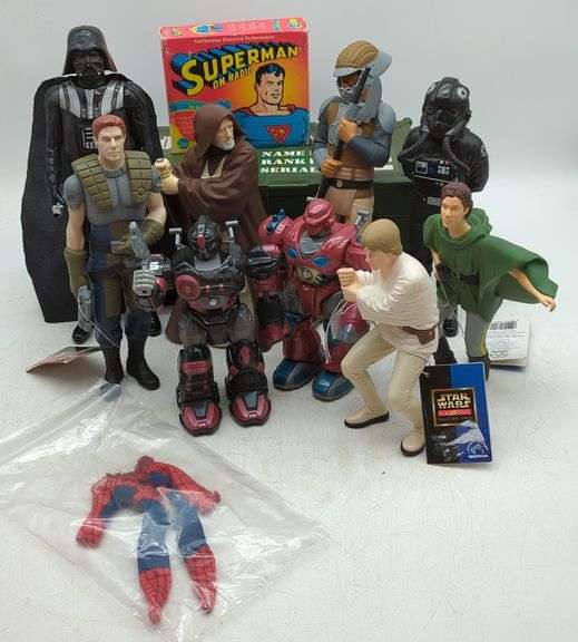 (II) Vtg Star Wars Collection Characters, Transformers, Superman Audio ...