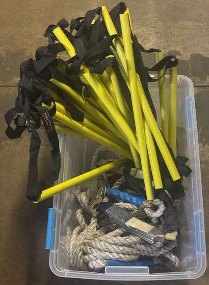 (V) Agility Ladder and Climbing Rope Harness - Kraft Auction Service, LLC