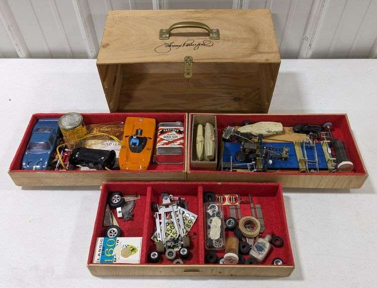 Johnny Rutherford's Slot Car Tool Box and Cars - Kraft Auction Service, LLC