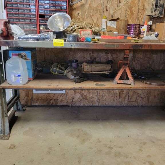 (H2) Metal Work Bench Table. - Kraft Auction Service, LLC