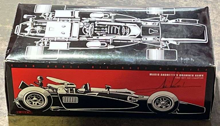 (J) ERTL Mario Andretti’s Brawner Hawk 1969 Indy 500 car - Kraft ...