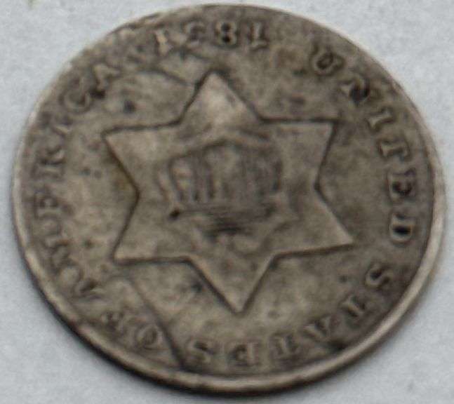 (KL) Silver 1851 3 Cent Piece Coin - Kraft Auction Service, LLC