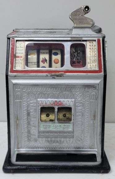 Vintage Watling Twin Jack Pot 10 Cent Slot Machine - Kraft Auction ...