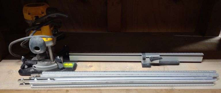 DeWalt 2-1/4"HP Electric Corded Router w/ Router Tracks (Model DW618 ...