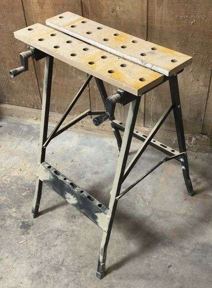 Folding Clamping Work Bench - Kraft Auction Service, LLC