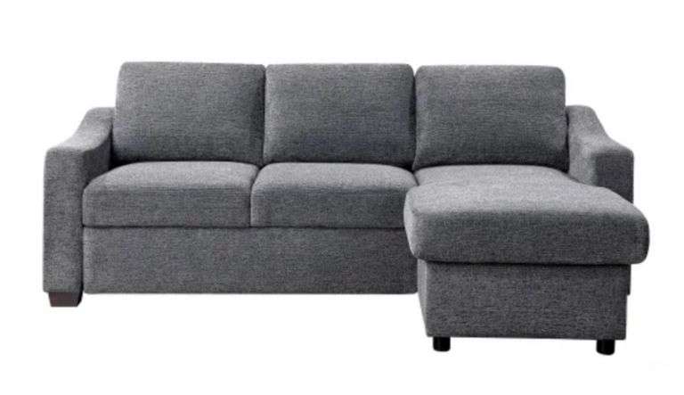 Coddle Aria Fabric Sleeper Sofa w/ Reversible Chaise & Storage - Kraft ...