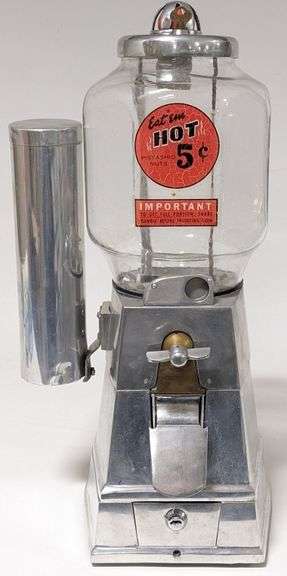1930's Asco 5 Cent Hot Pistashio Nut Dispenser - Kraft Auction Service, LLC