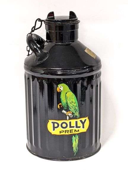 Custom Vintage Polly Prem 5 Gallon Ellisco Can - Kraft Auction Service, LLC