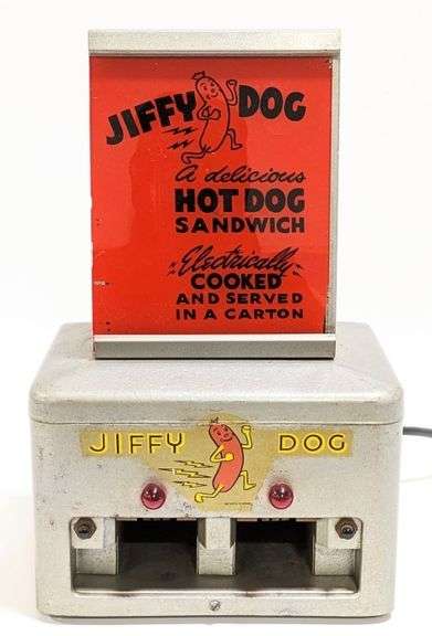 Vintage Jiffy Dog Convenience Store Hot Dog Cooker - Kraft Auction ...