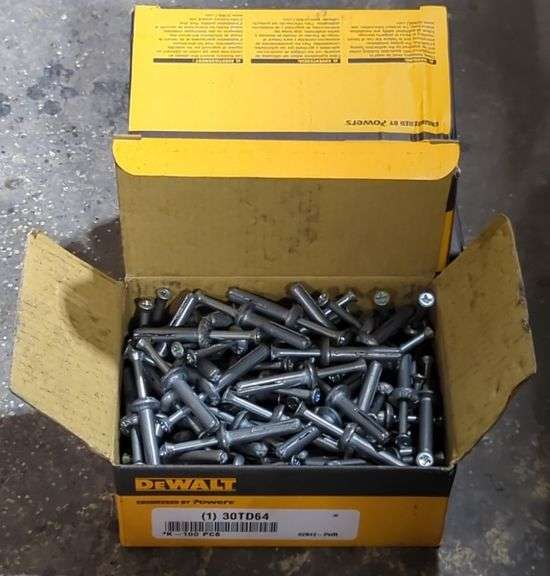 DeWalt Zamac Hammer Screw 1/4"×1-1/4". Bidding 1xtq - Kraft Auction ...