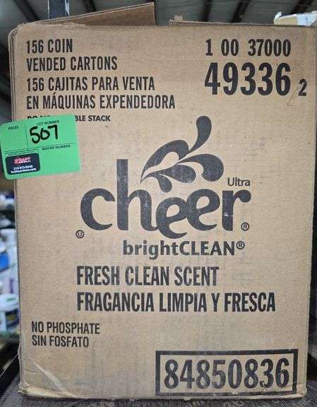 Cheer Bright Clean Fresh Clean Scent 1 Load Detergent Box - Kraft ...