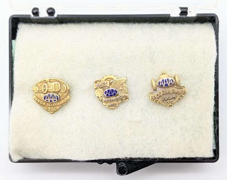 (3) American Automobile Association AAA Pins - Kraft Auction Service, LLC