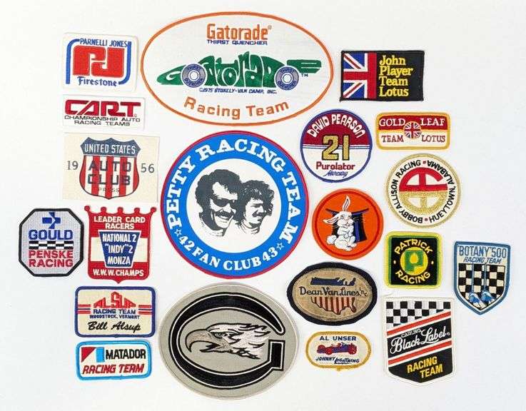(20) Vintage Racing Patches - Kraft Auction Service, LLC