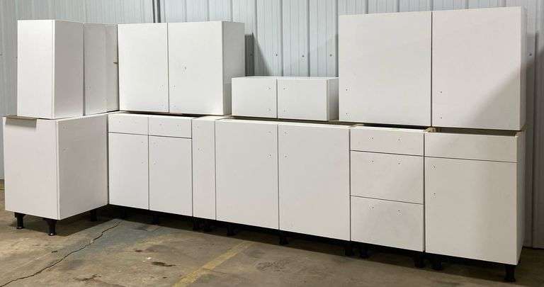 NOBILIA ALPINE WHITE Kitchen Cabinets - Kraft Auction Service, LLC