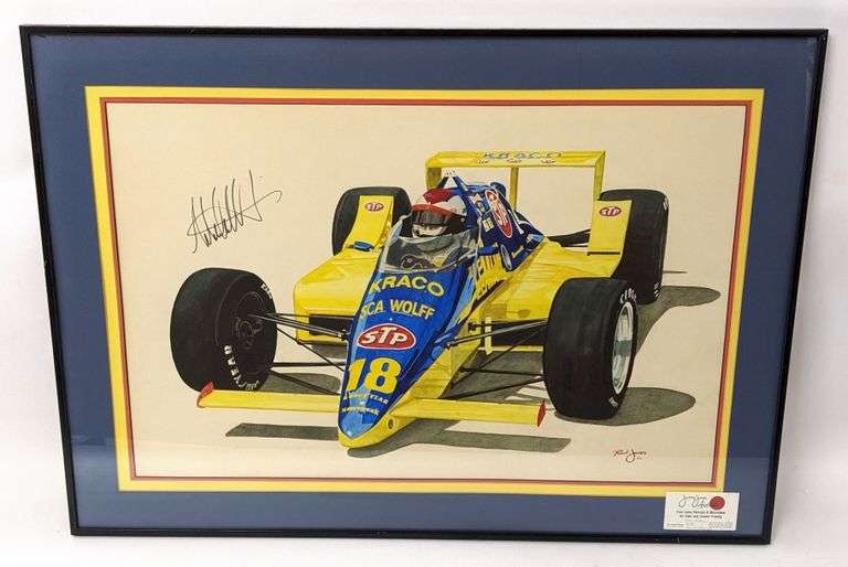 Michael Andretti Indy Car Painting by Rick Jones - Kraft Auction ...